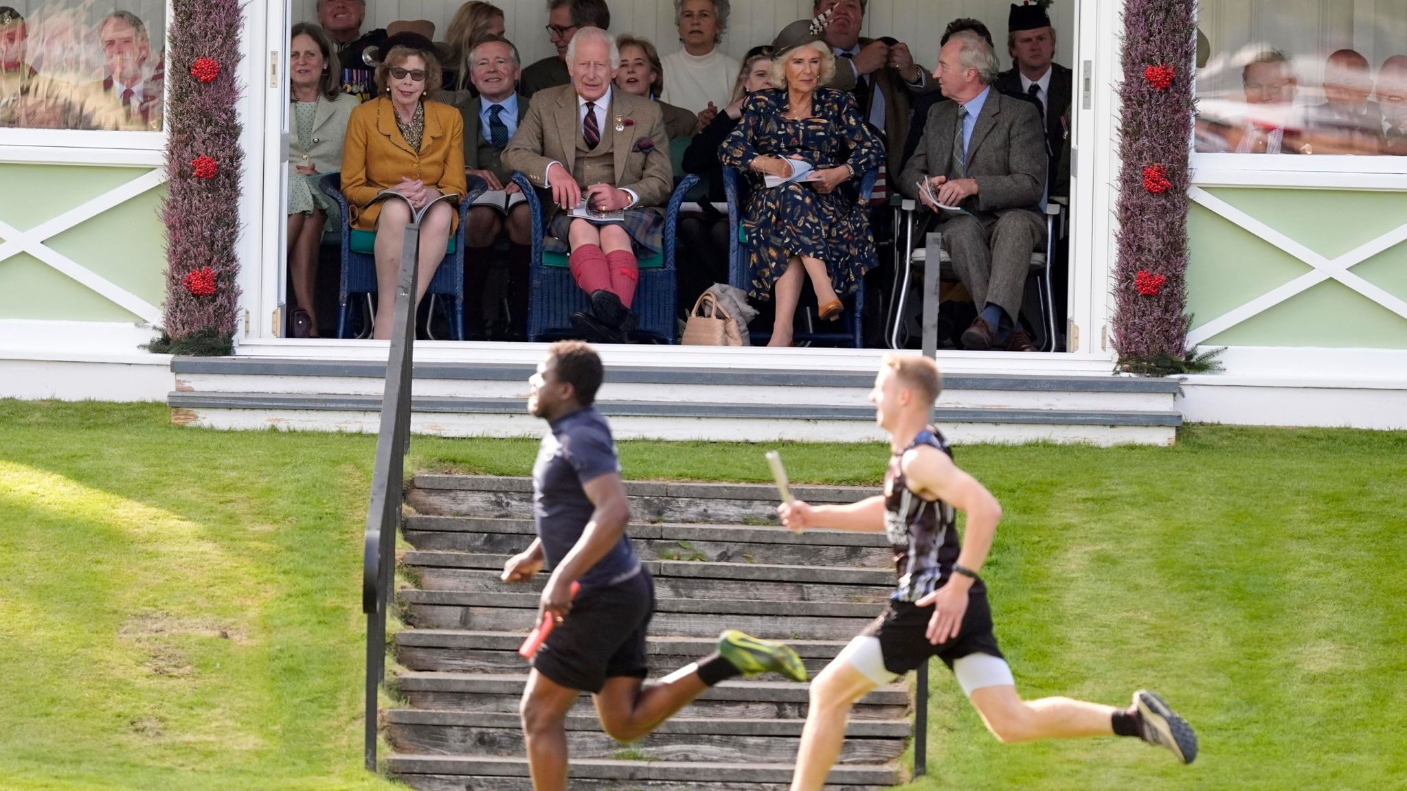 Braemar Gathering: King and Queen get warm welcome at Highland games ...