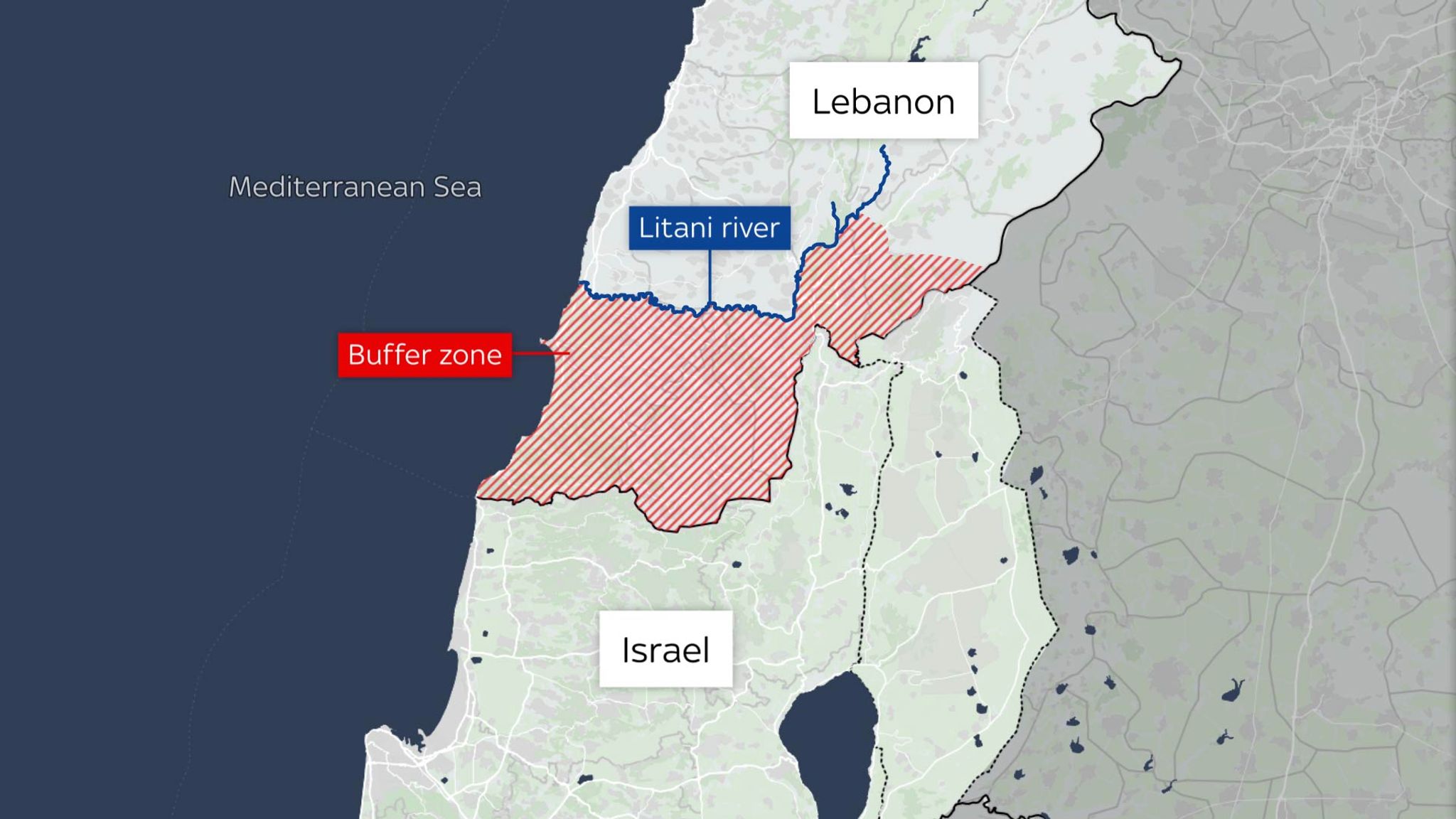 Litani River: The UN's attempt at a buffer zone between Israel and Hezbollah | World News | Sky News