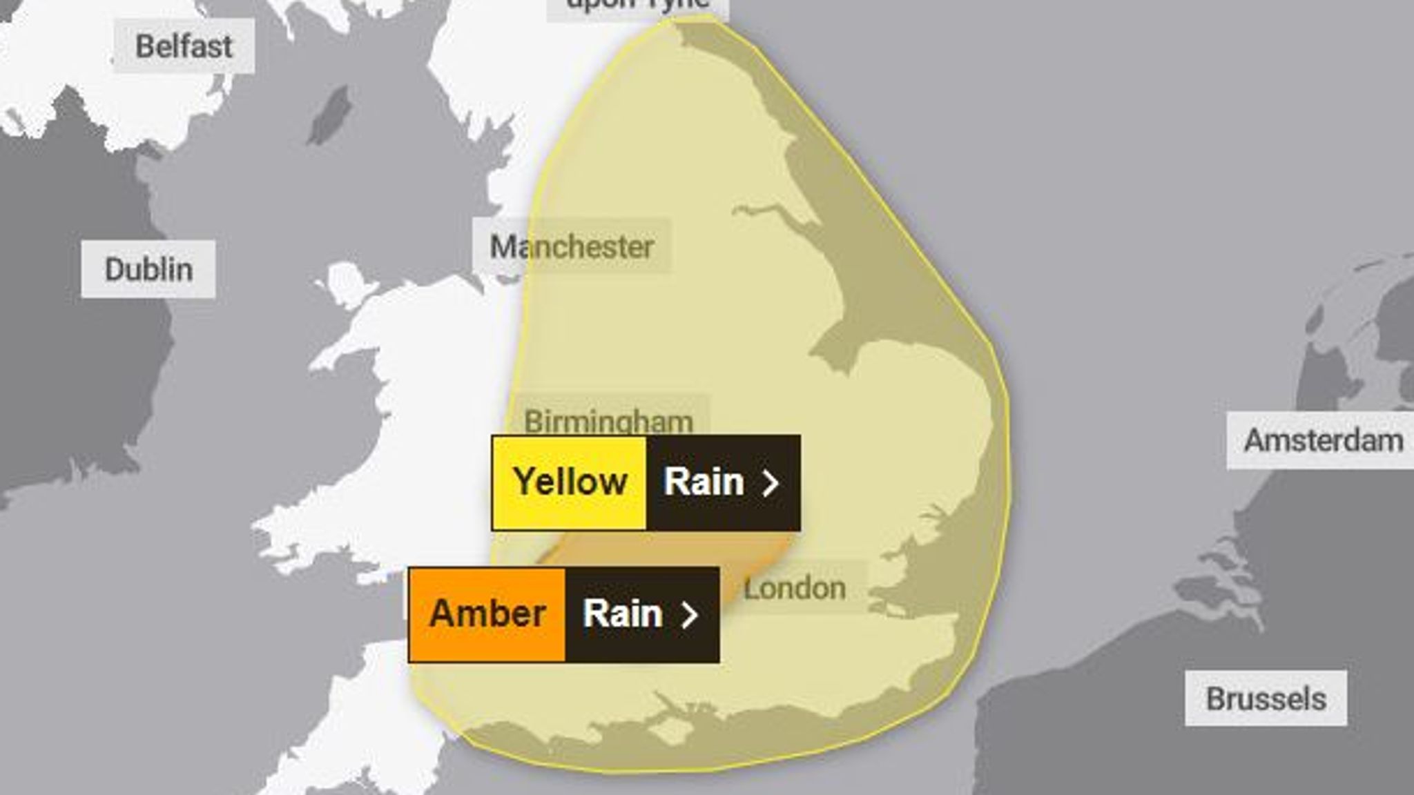 UK weather: Flash floods leave cars underwater as some areas see more ...