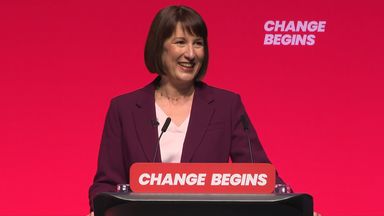 Hecklers interrupt Chancellor Rachel Reeves' speech at Labour ...