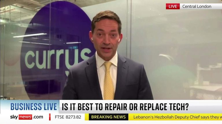 Currys: Repair not replace aging tech | News UK Video News | Sky News