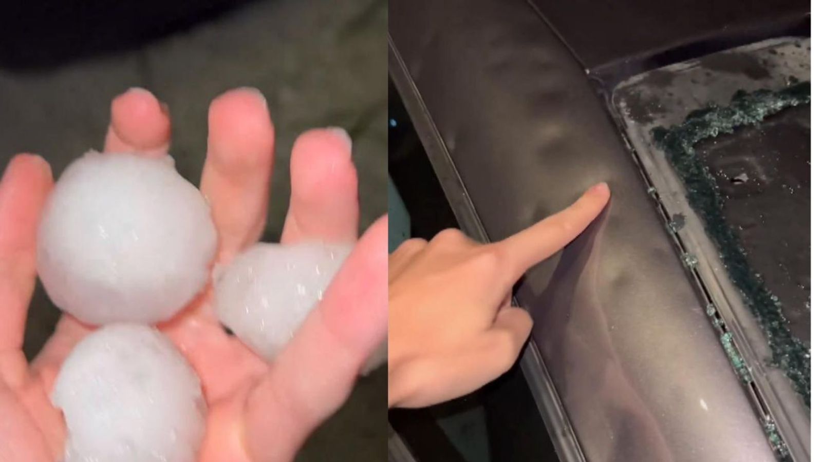 Storm Dana: Huge hailstones and heavy rain hits Spain | News UK Video ...