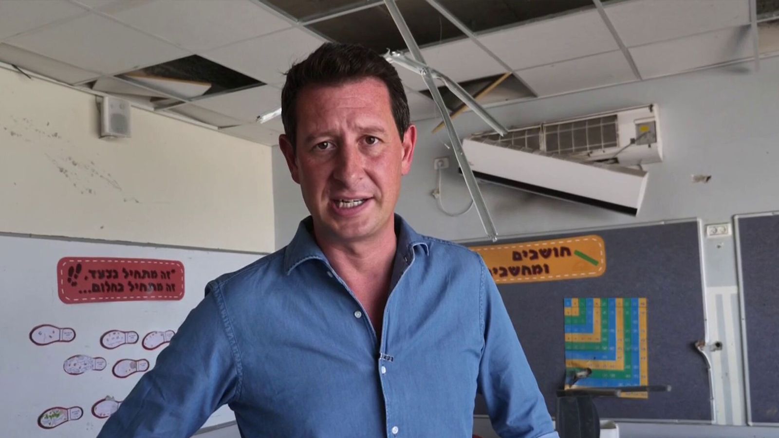 Inside an Israeli school damaged by an Iranian missile | News UK Video ...