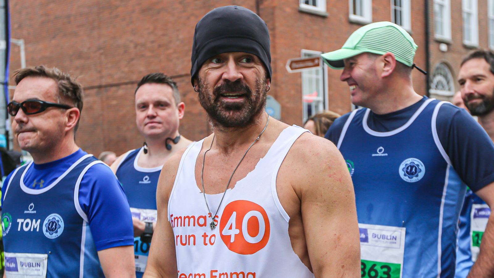 Colin Farrell finishes Dublin Marathon in support of 'courageous ...