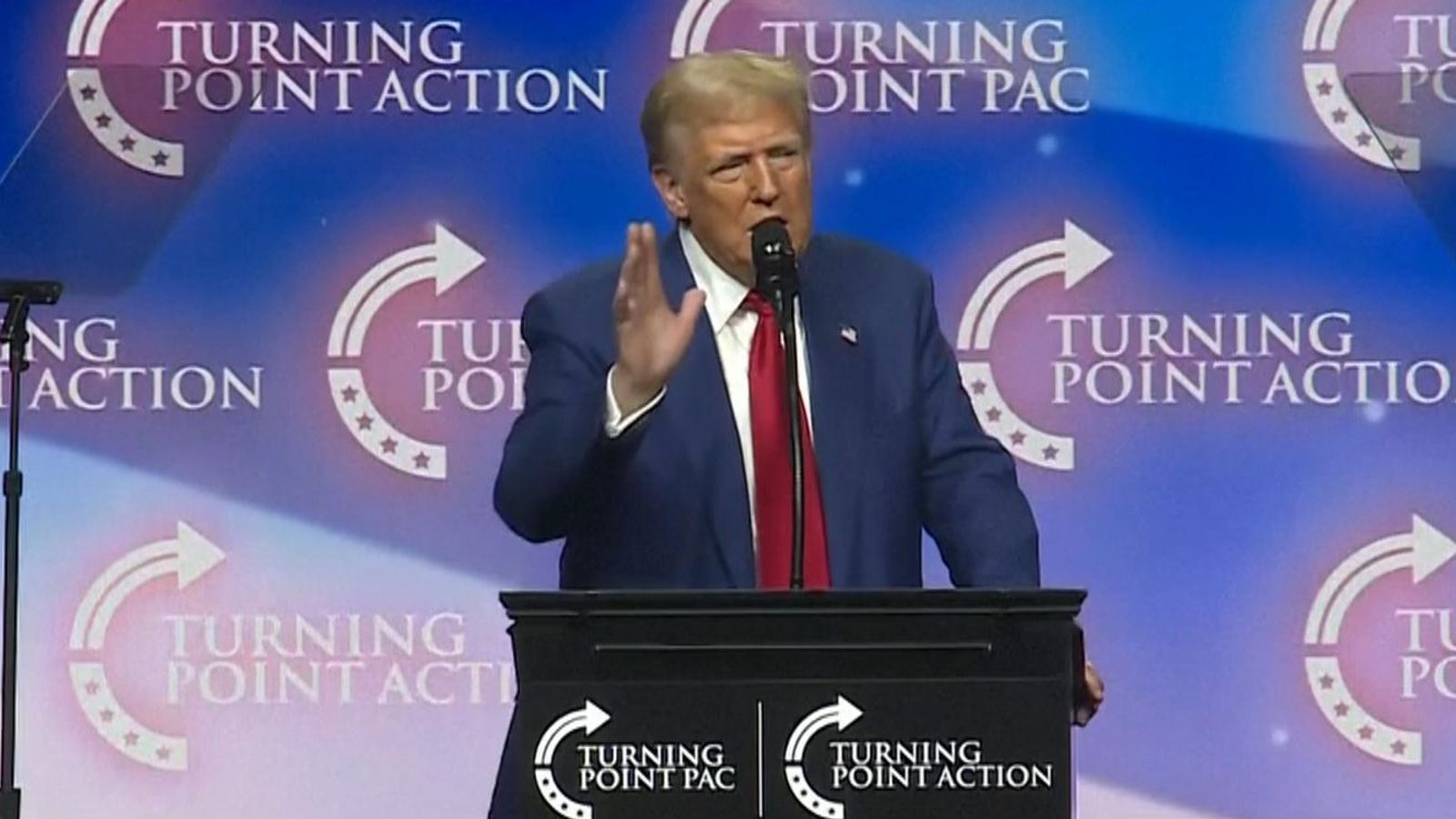 Donald Trump tells crowd in Georgia: 'US is an occupied country' | US ...
