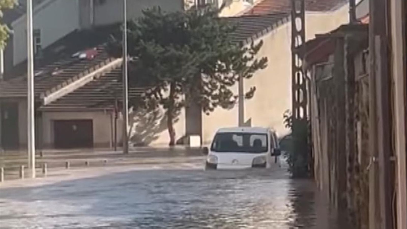 French town flooded after remnants of Hurricane Kirk hit France | World ...