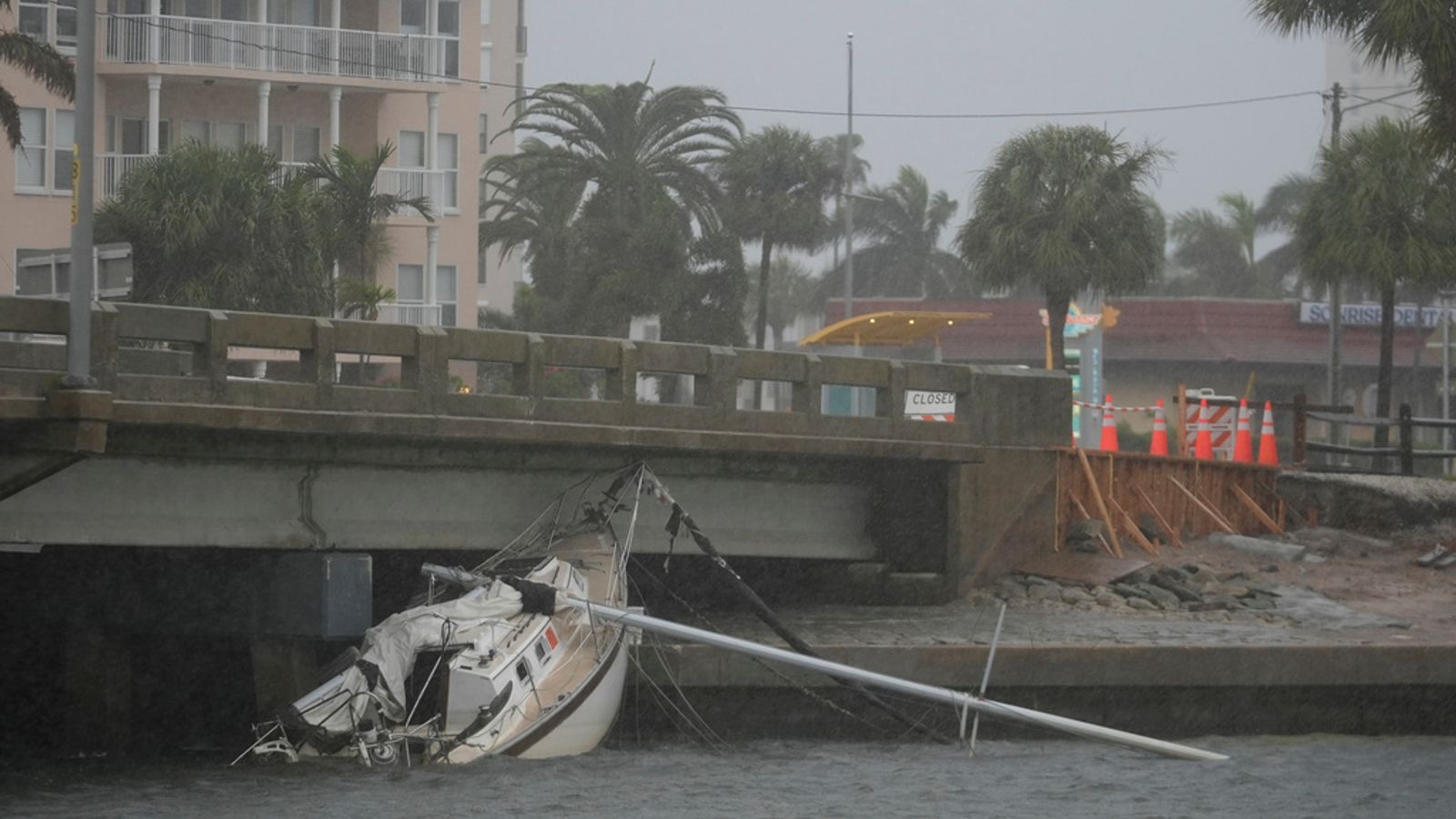 Hurricane Milton crashes into Florida with 120mph winds - destroying ...