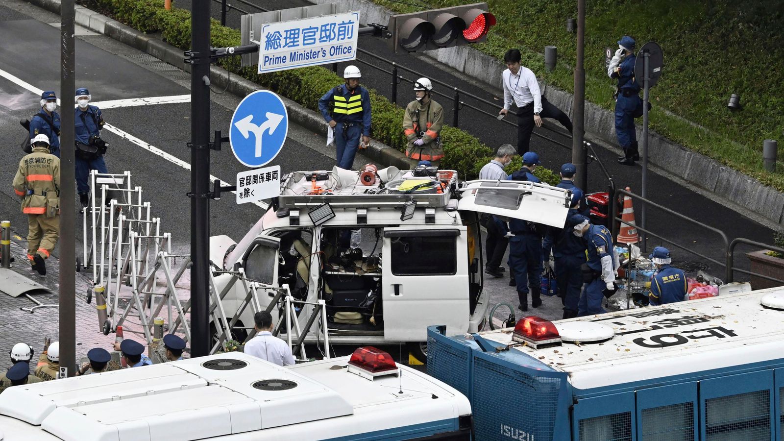 Man arrested after firebombs thrown at Japan's ruling party HQ and car ...