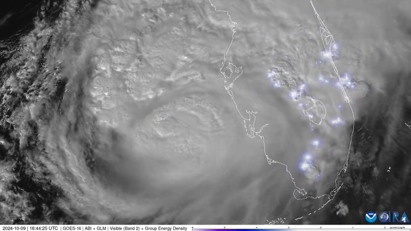 Hurricane Milton makes landfall in Florida packed with lightning and strong winds | US News ...