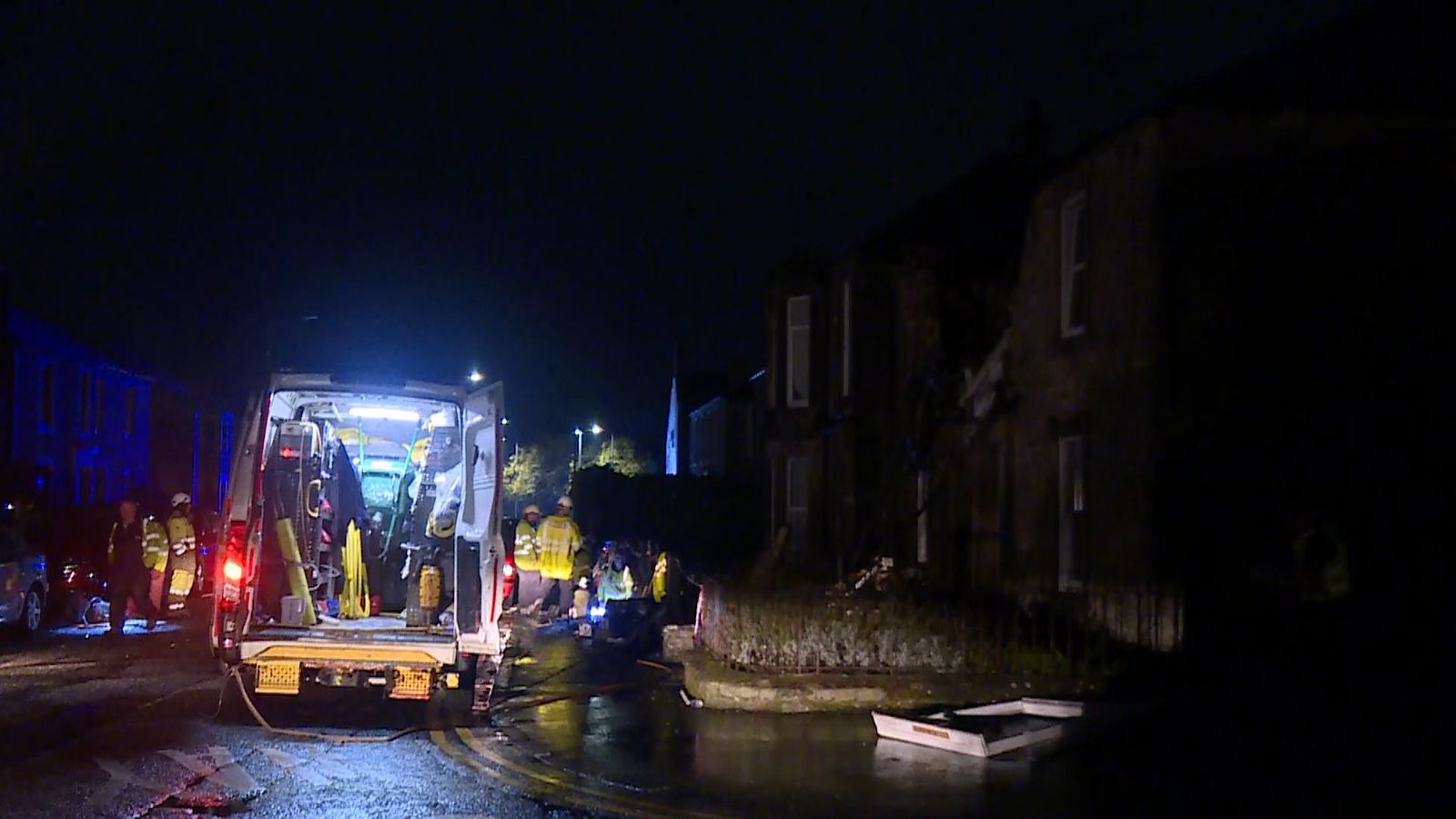 One dead and three hurt after explosion at block of flats in Alloa ...
