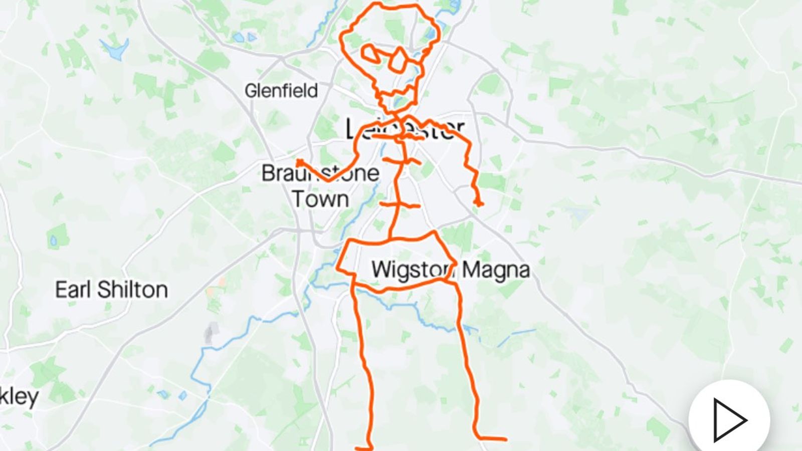 Cyclist creates Halloween-themed ride by taking skeleton-shaped route ...