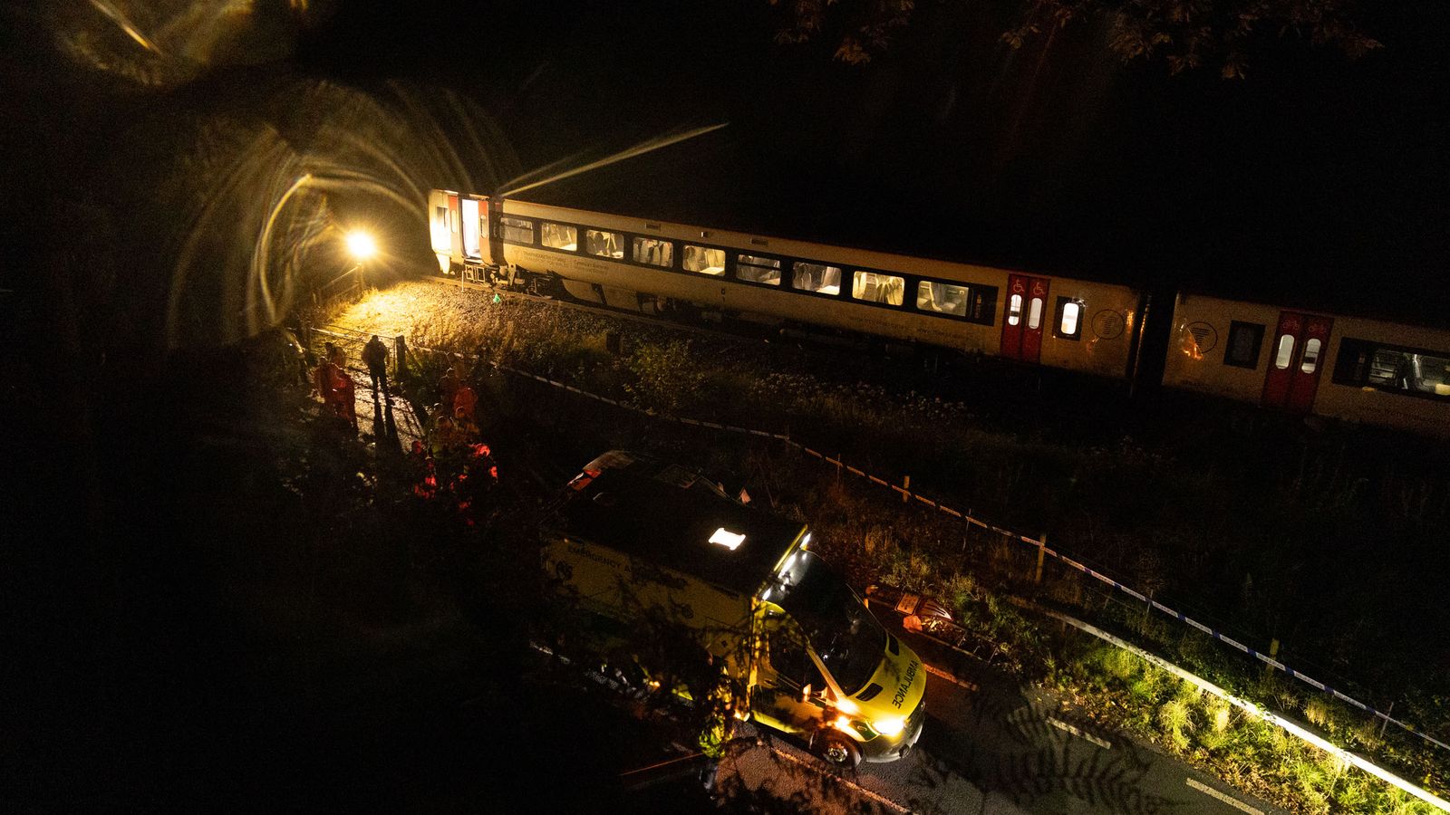 Train 'may have skidded on track' before crash in Wales that left one dead and 15 in hospital ...