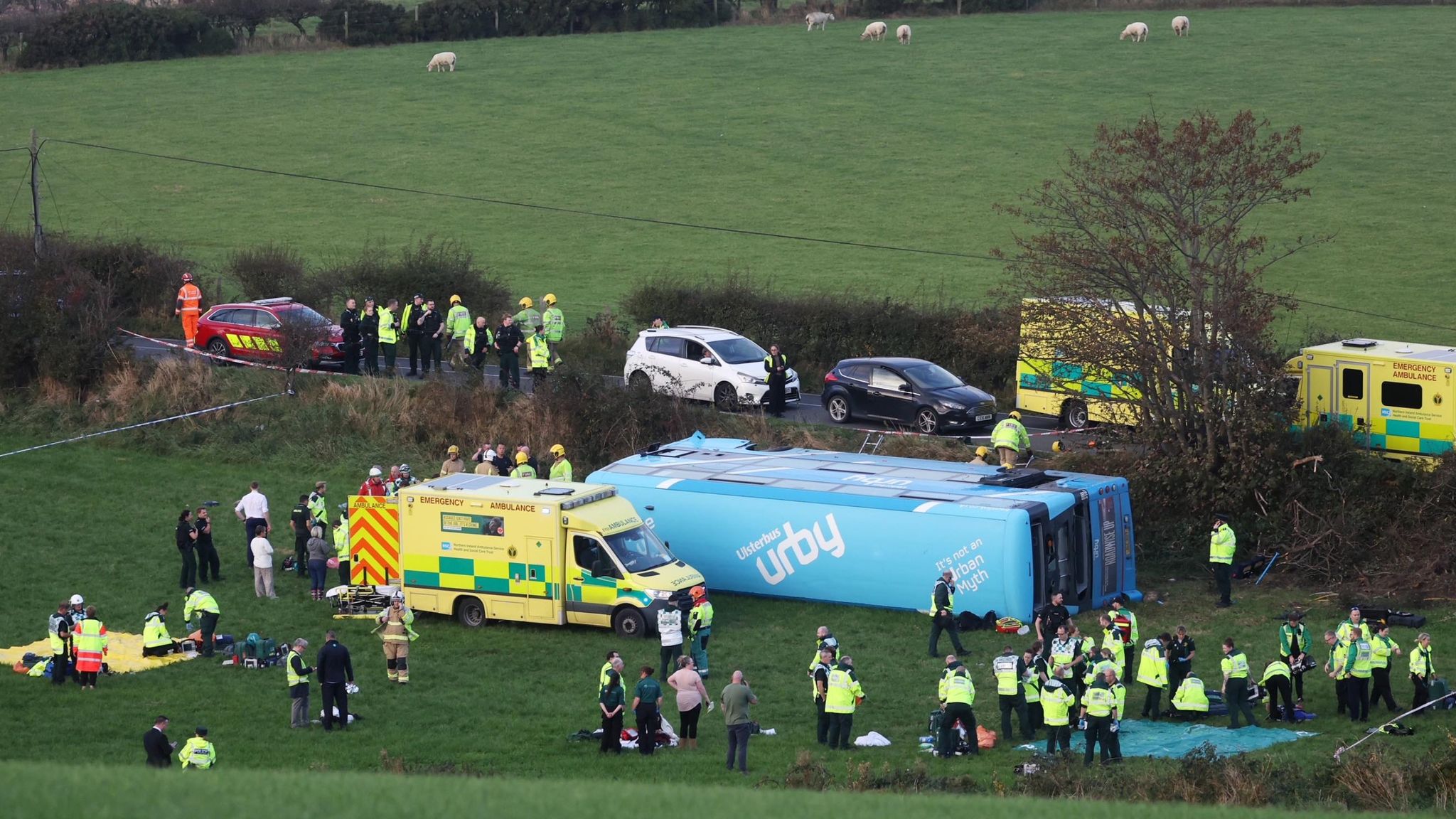 Four children in hospital after school bus crashes near Carrowdore ...