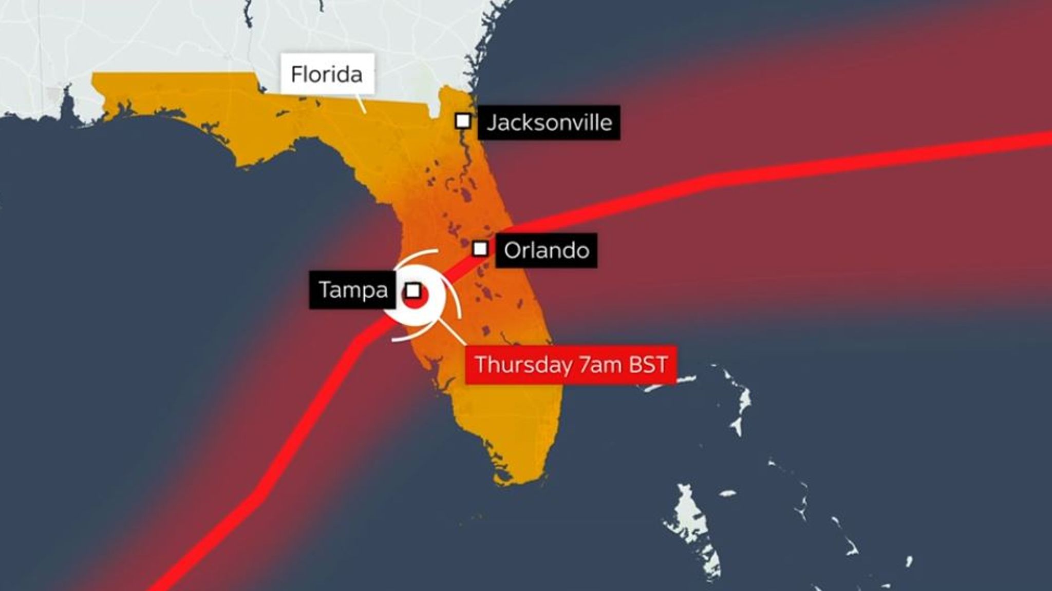 Hurricane Milton: Florida braces for storm's landfall with huge evacuation under way | US News ...