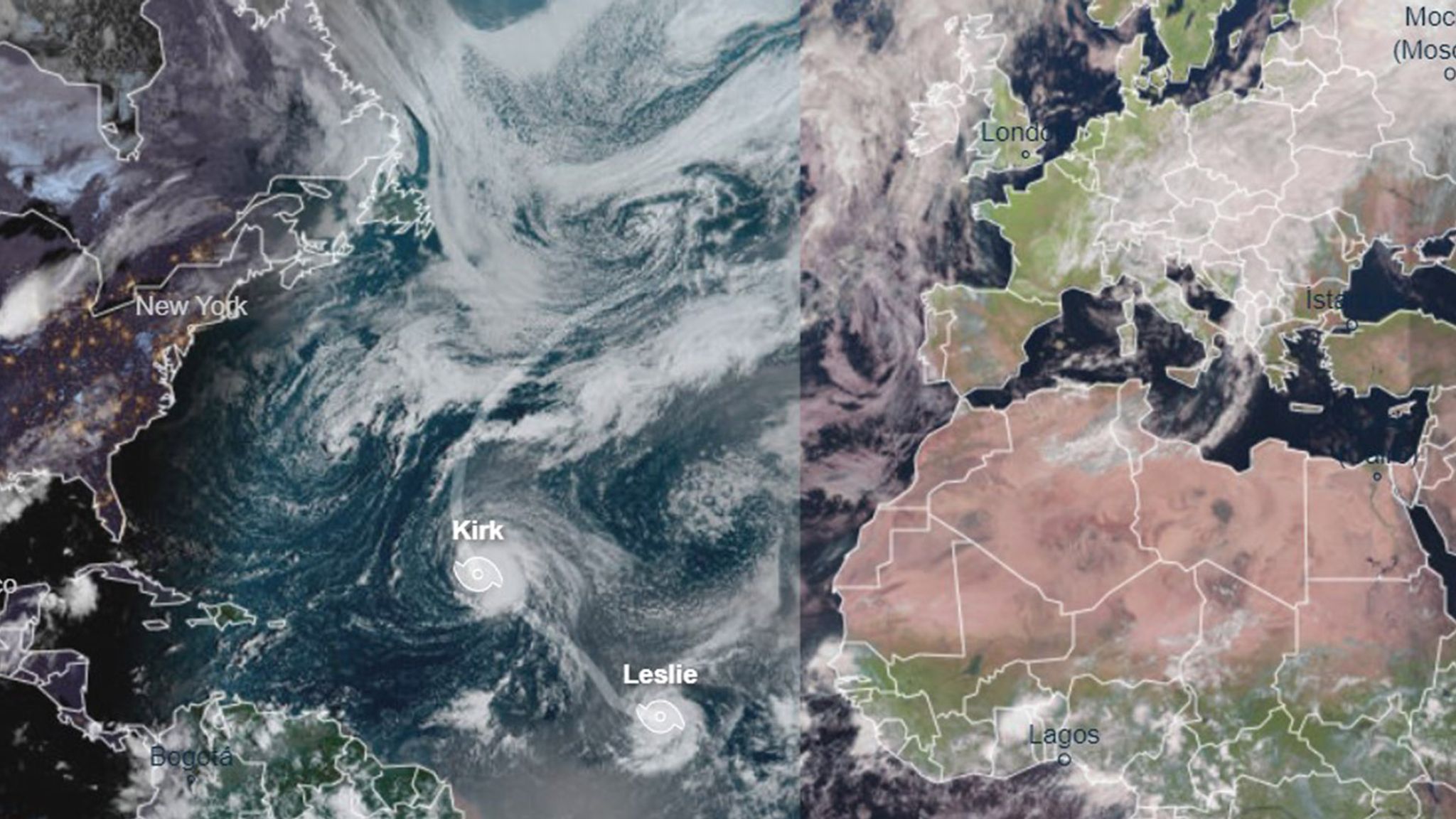 UK weather: Hurricane Kirk aftermath could bring snow, strong winds and ...