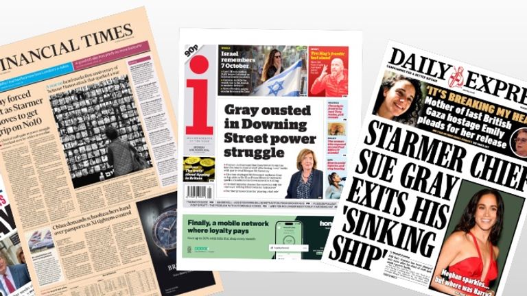 Press Preview: Monday's papers | News UK Video News | Sky News