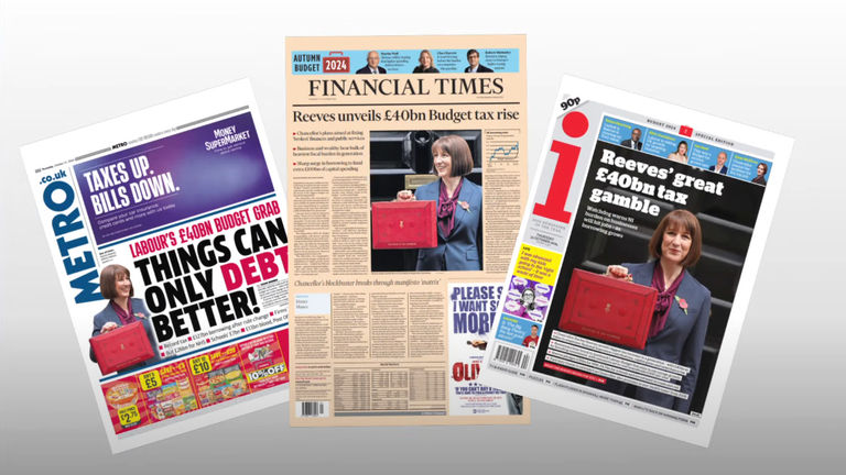 Tuesday's national newspaper front pages | News UK Video News | Sky News