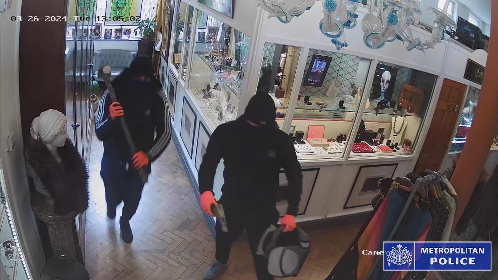 Jewellery thieves face prison for a string of London robberies | UK News | Sky News