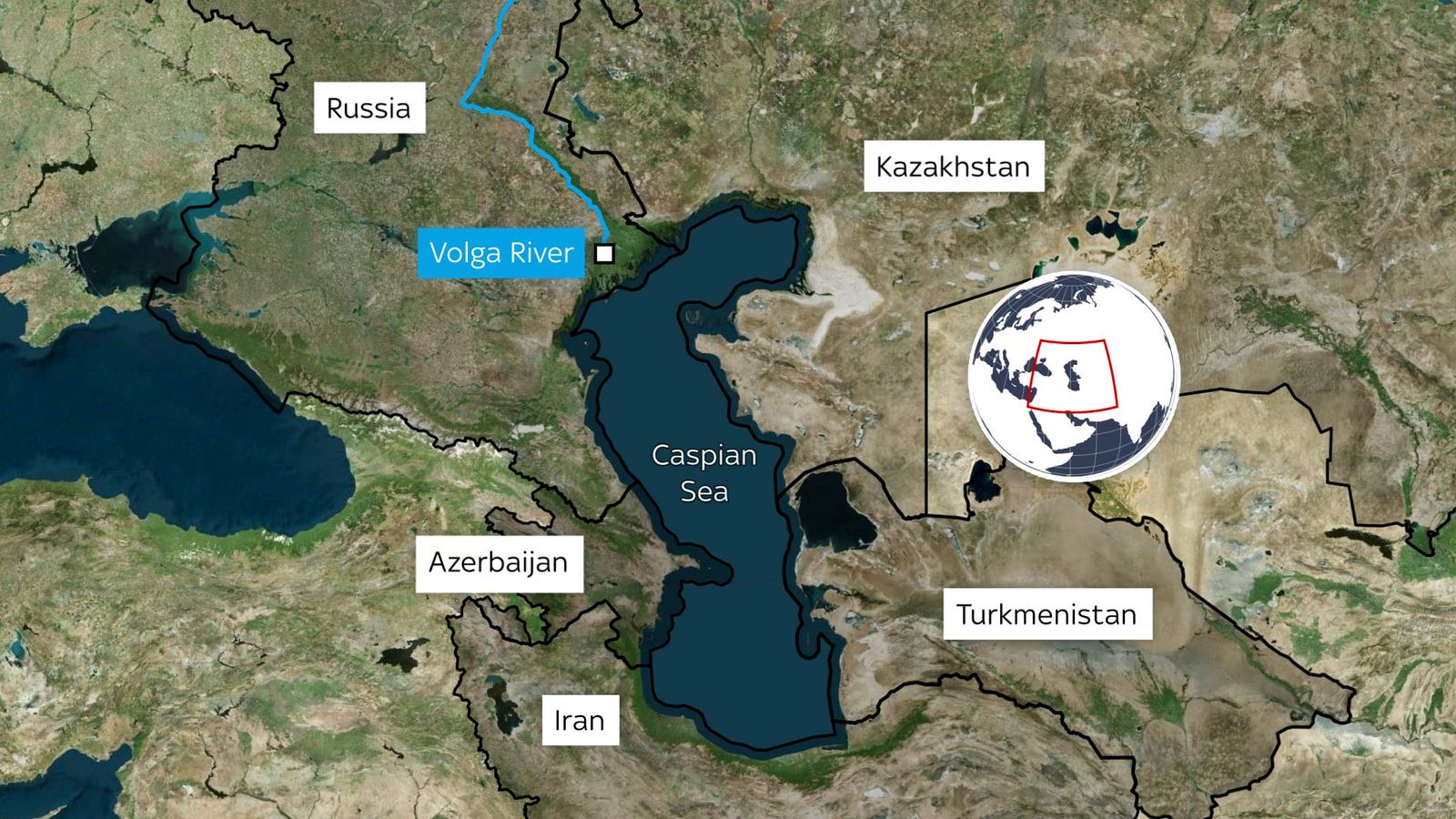 Why the Caspian Sea is shrinking | Science, Climate & Tech News | Sky News