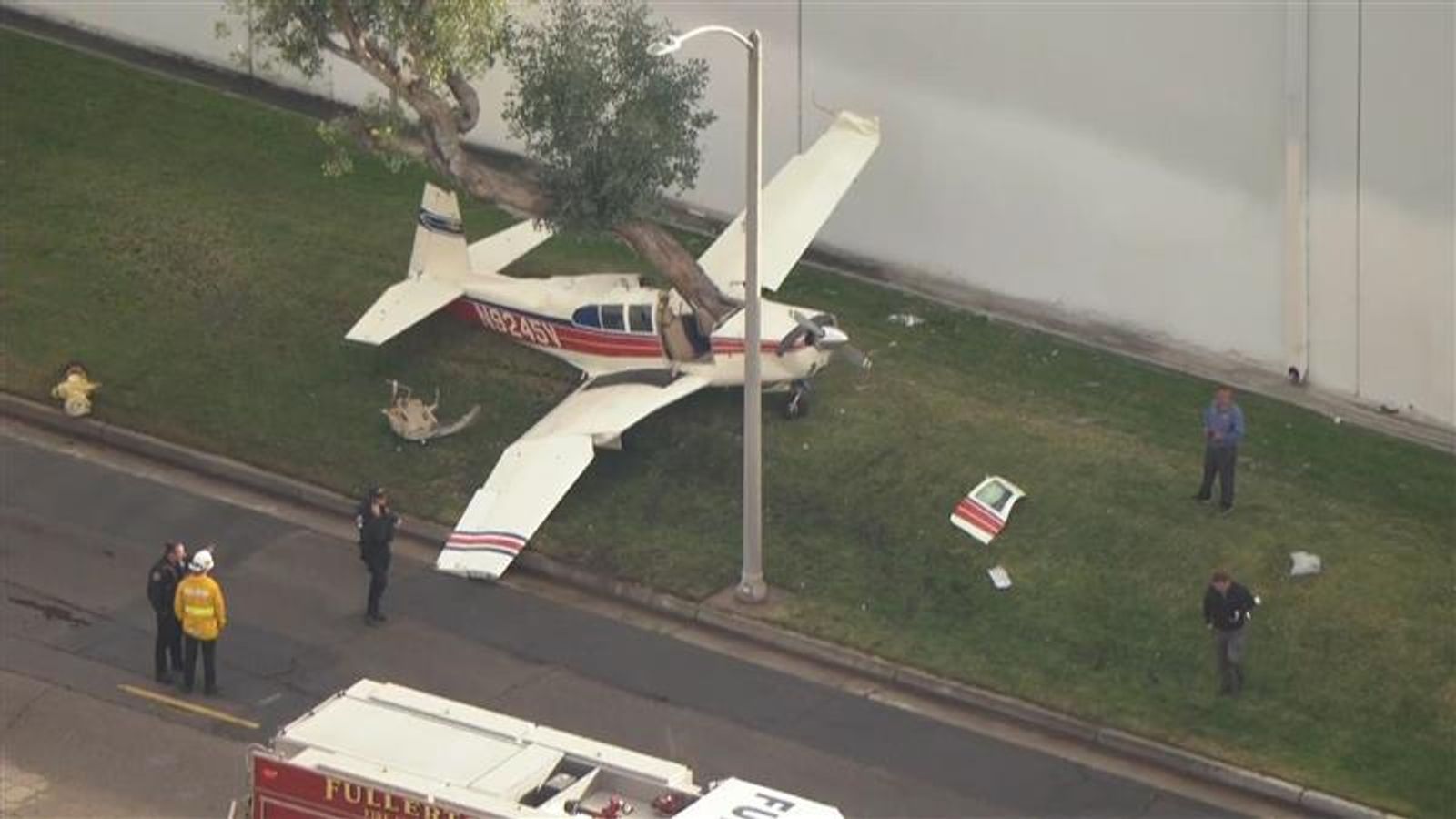 Watch: Small plane crashes into tree in California | News UK Video News ...
