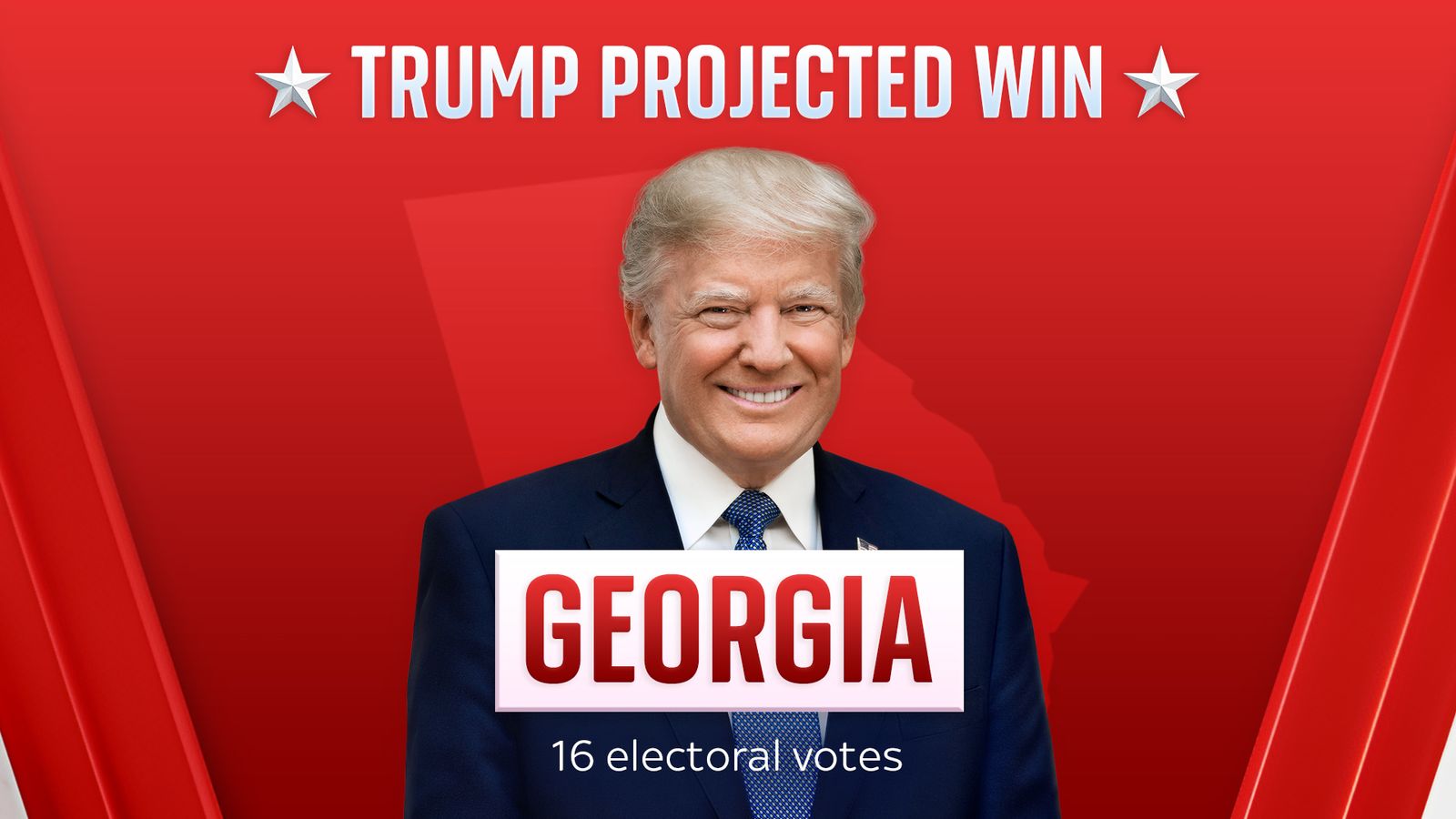 Donald Trump projected to win swing state of Georgia | US Election 2024 ...