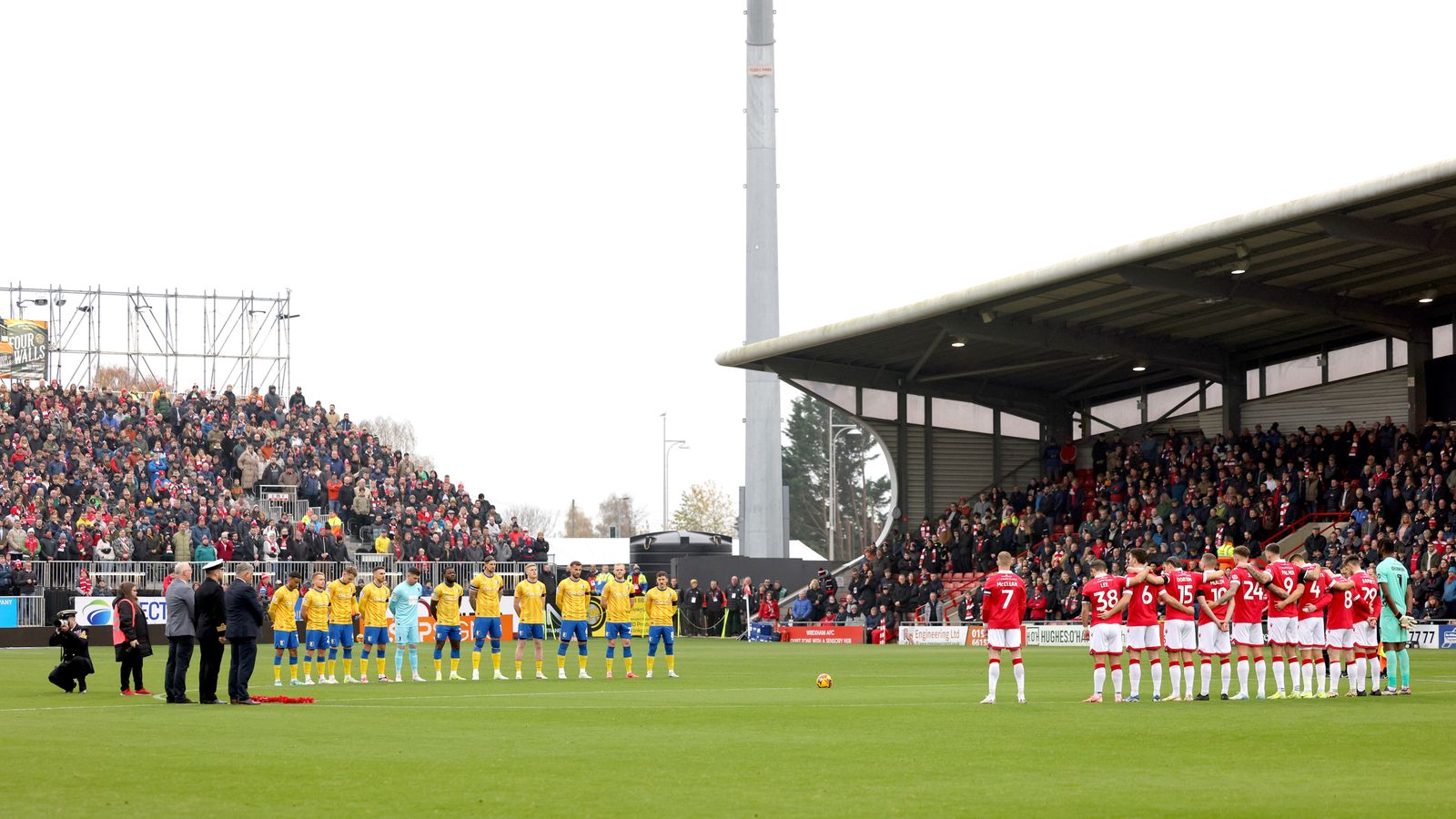 Wrexham player James McClean refuses to stand with teammates for ...