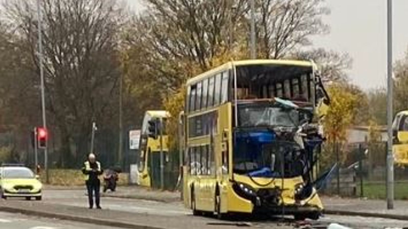 Manchester bus crash: Seventeen taken to hospital after collision on Rochdale Road | UK News ...