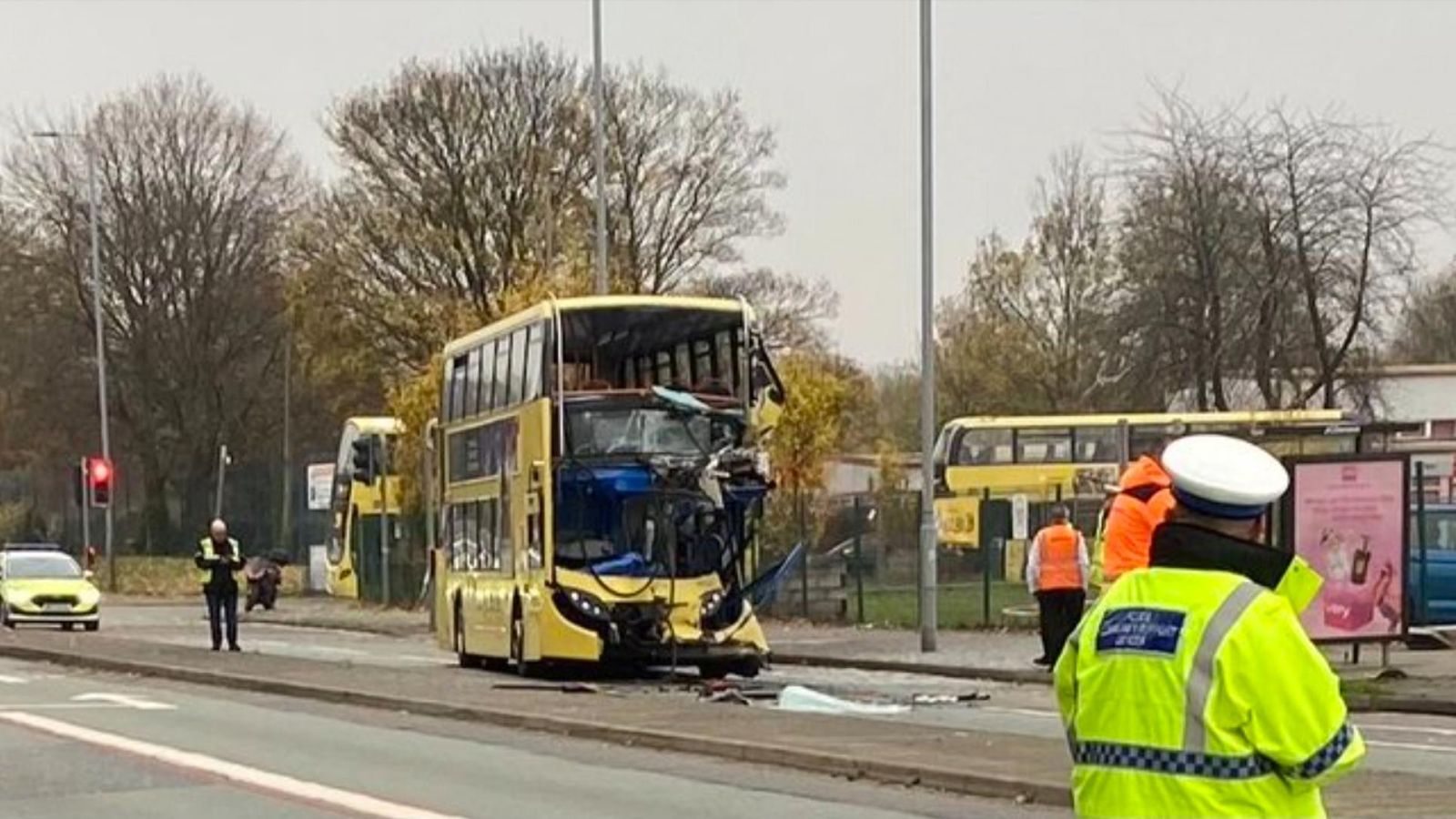 Manchester double-deckers crash: What happened? | News UK Video News ...
