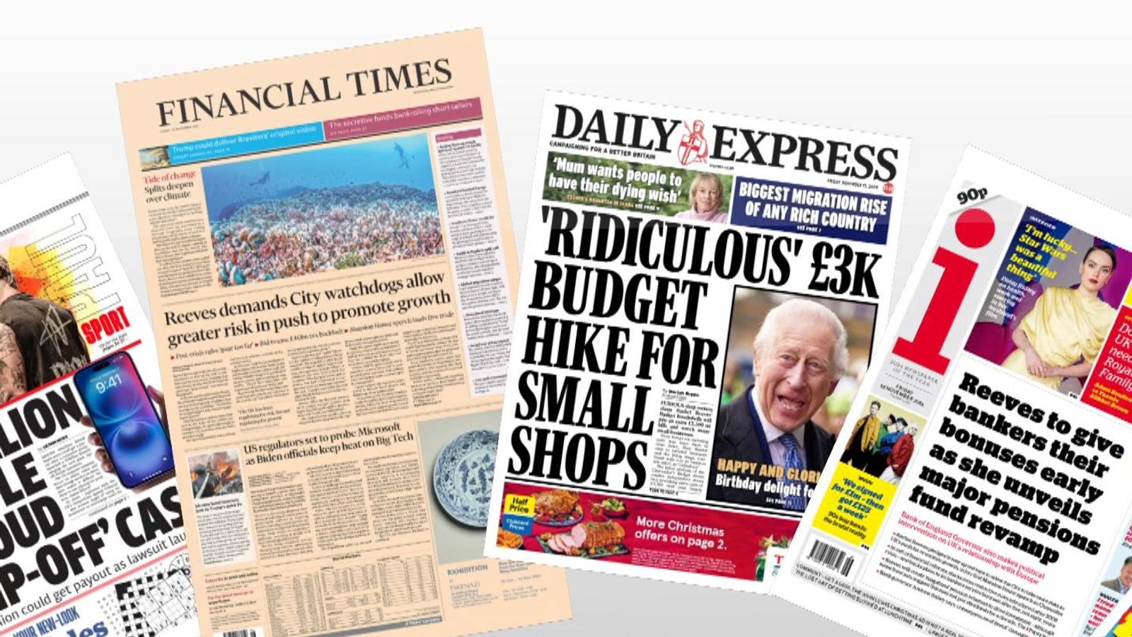 Friday's national newspaper front pages | UK News | Sky News