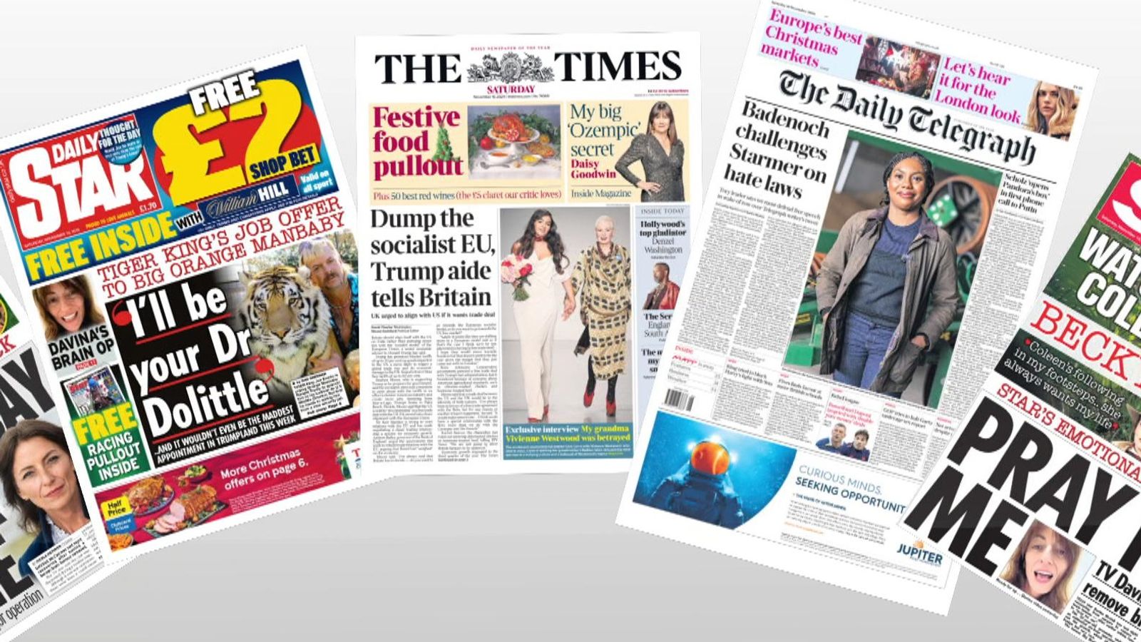 Saturday's national newspaper front pages | UK News | Sky News