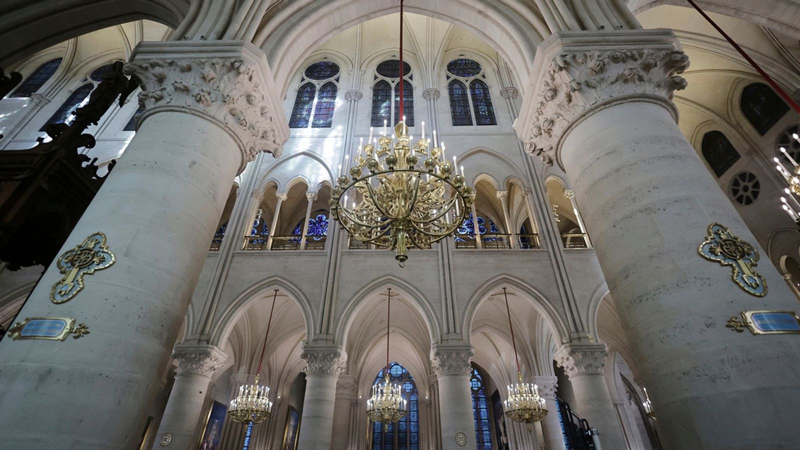 First glimpse inside restored Notre-Dame cathedral five years after ...