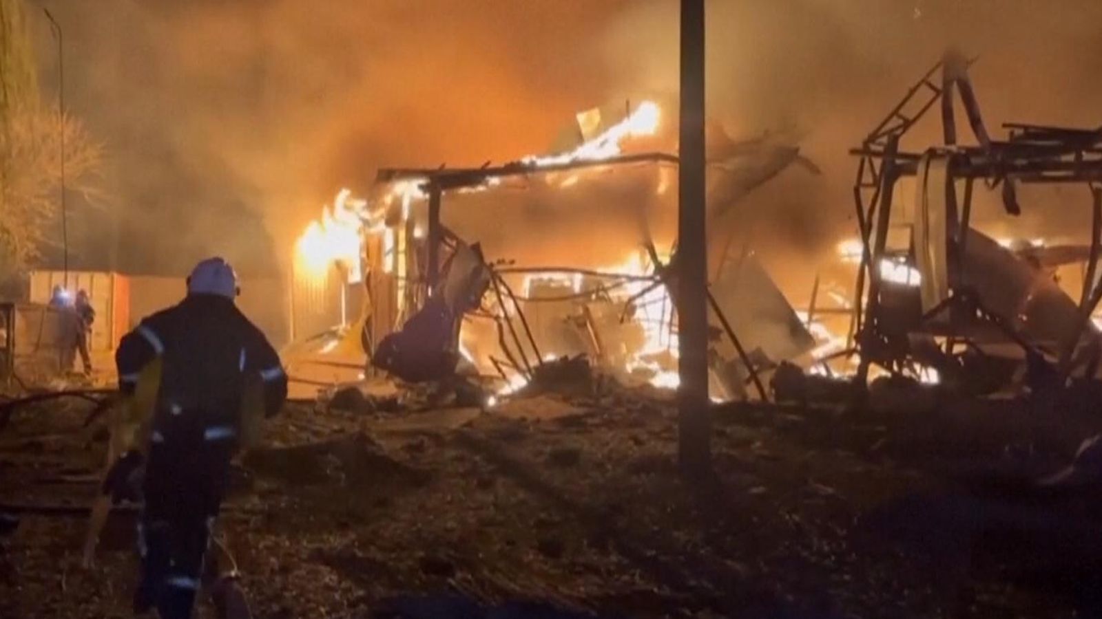 Ukraine war: Footage shows aftermath of Russian drone strike in Odesa ...