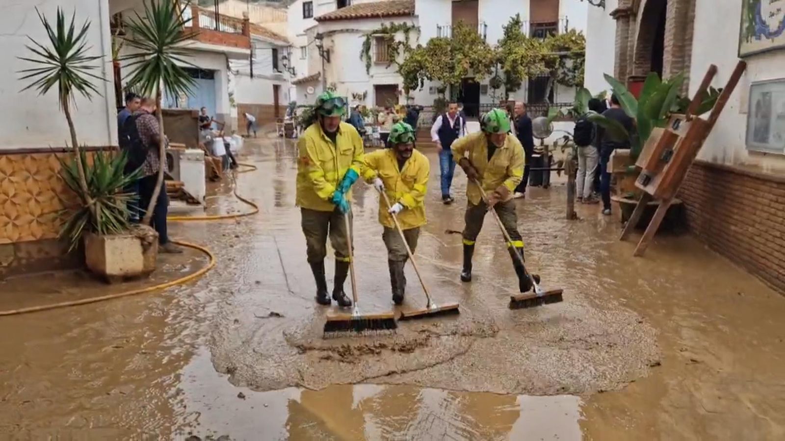 Crews and volunteers continue clean-up operations after northeastern ...