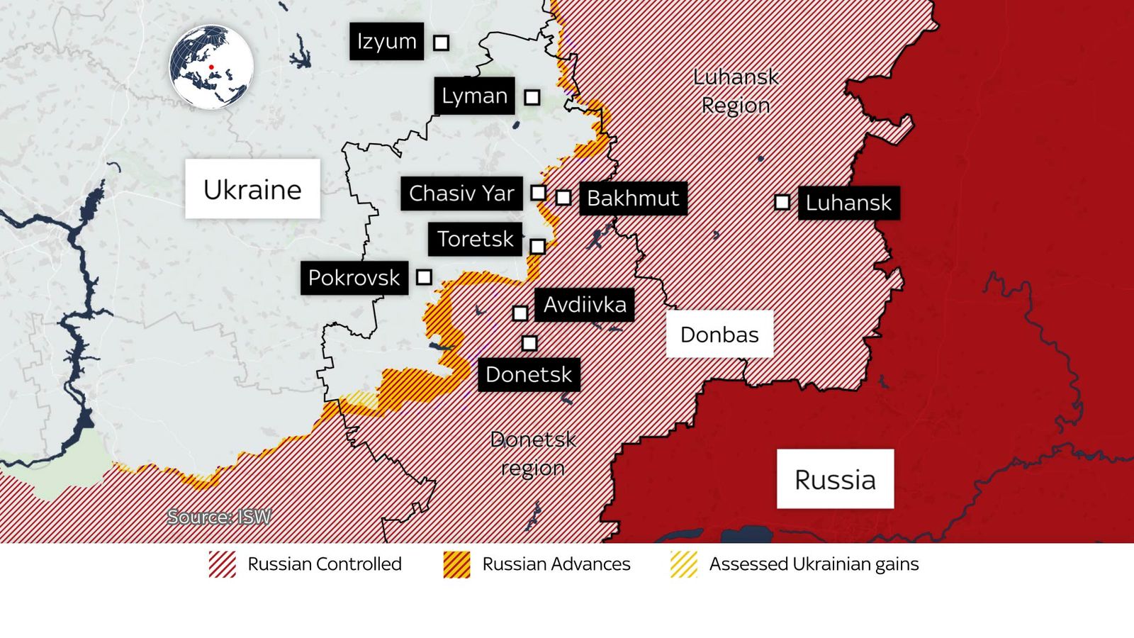 Ukraine frontline at risk of 'collapse' as Russian troops advance ...
