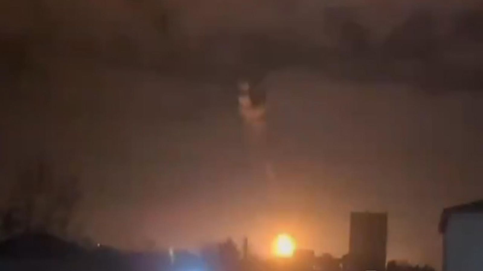 Explosion filmed in 'massive strike' on Ukrainian energy infrastructure ...
