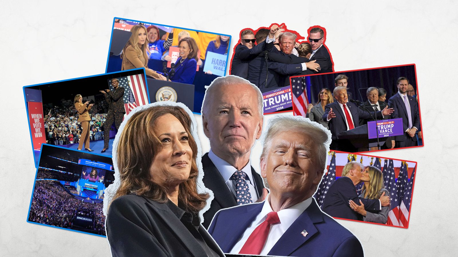 Shootings, gaffes and McDonald's: US election 2024 in pictures | US ...