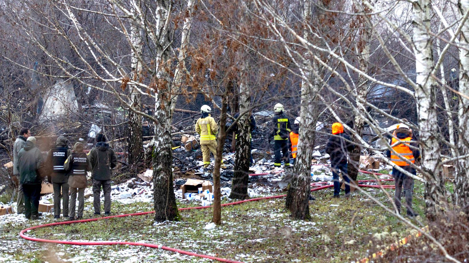At least one dead after DHL cargo plane crashes into house in Lithuania ...