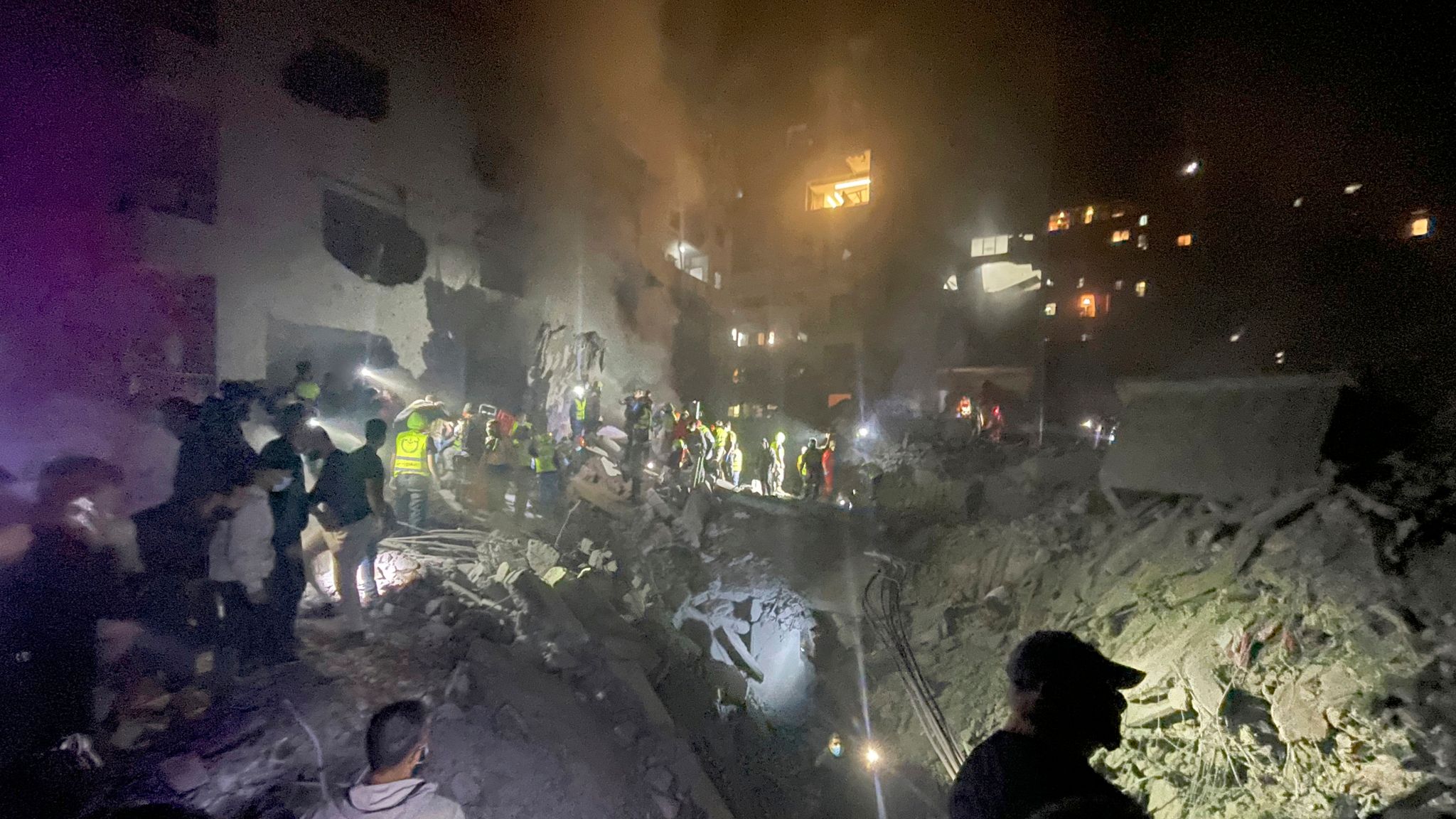 At least 20 killed in Israeli strikes on central Beirut, Lebanese ...