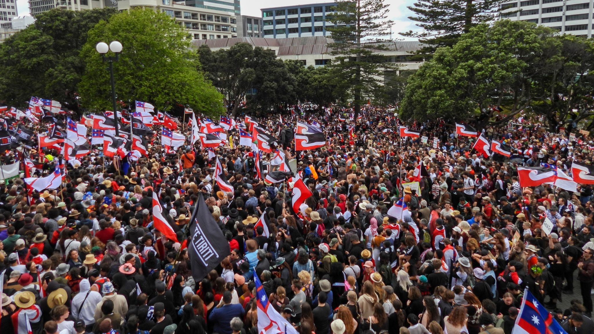 42,000 march on New Zealand's parliament in support of Maori rights ...