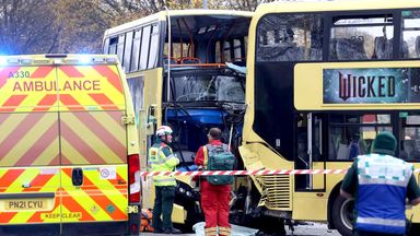 Manchester bus crash: Seventeen taken to hospital after collision on ...