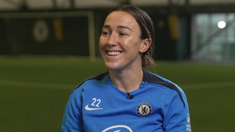 Sky s Jacquie Beltrao sat down with England s Lucy Bronze to talk title challenges life after football and dogs ahead of the huge Women s Super League clash between Chelsea and Manchester City next