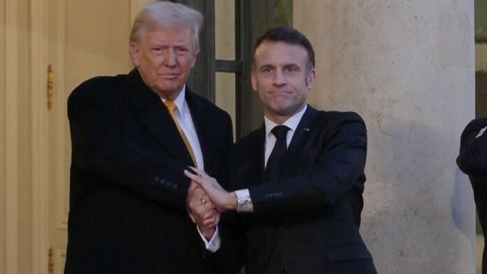 President-elect Donald Trump meets French President Emmanuel Macron in ...