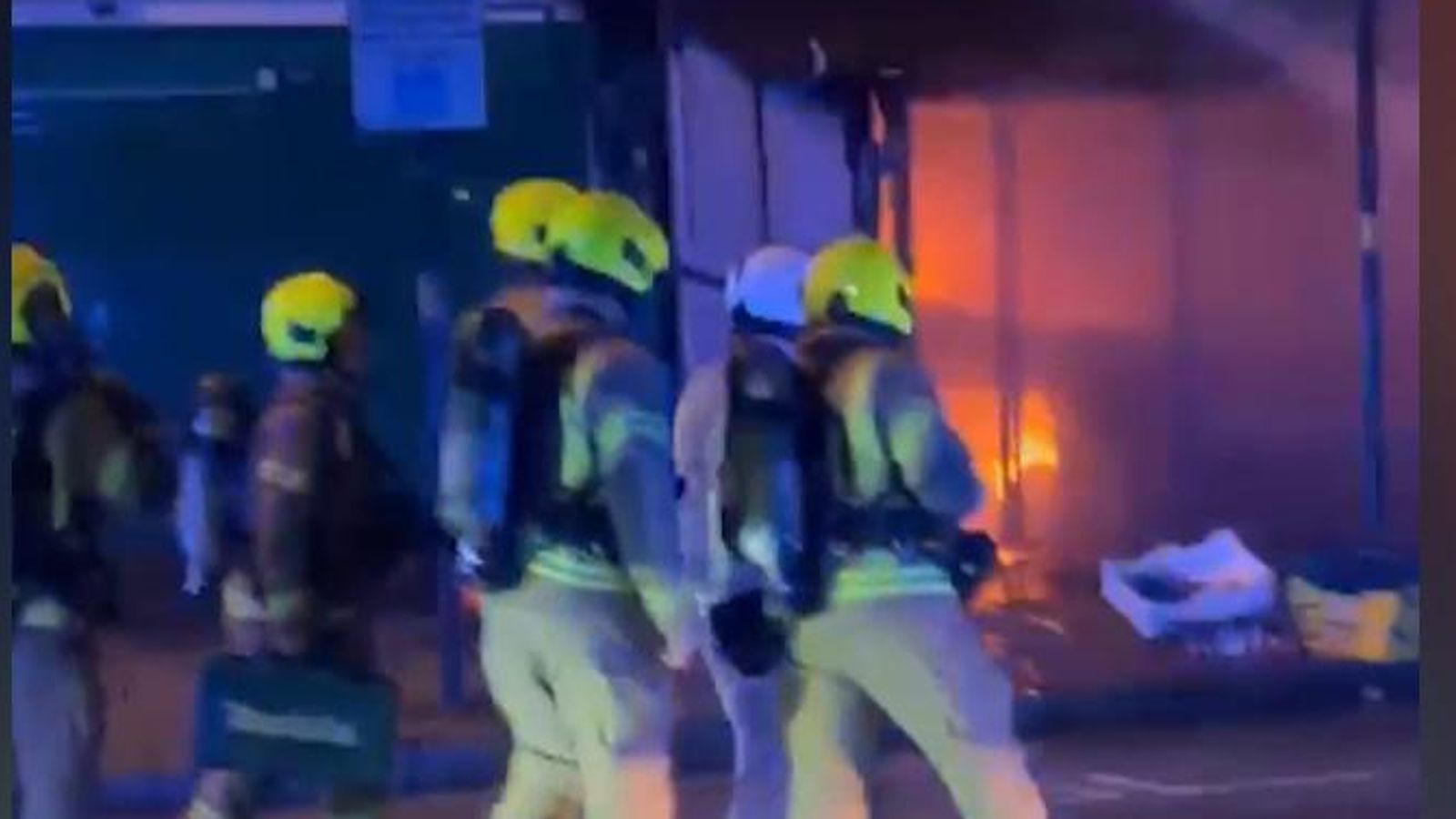Firefighters in Birmingham battle blaze that destroyed shop window ...
