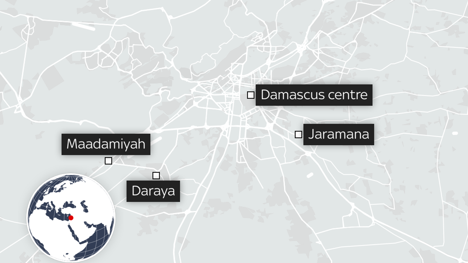 Rebel forces 'reach Damascus suburbs' as protesters topple statue on ...