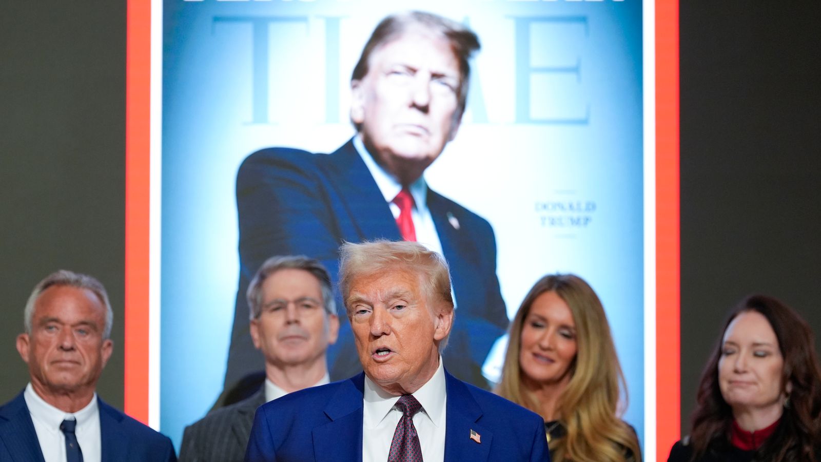 Time 'Person Of The Year' Donald Trump opens New York Stock Exchange ...