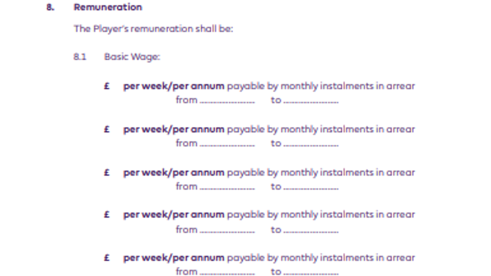 Holiday, perks, punishment - what does a Premier League footballer's £ ...