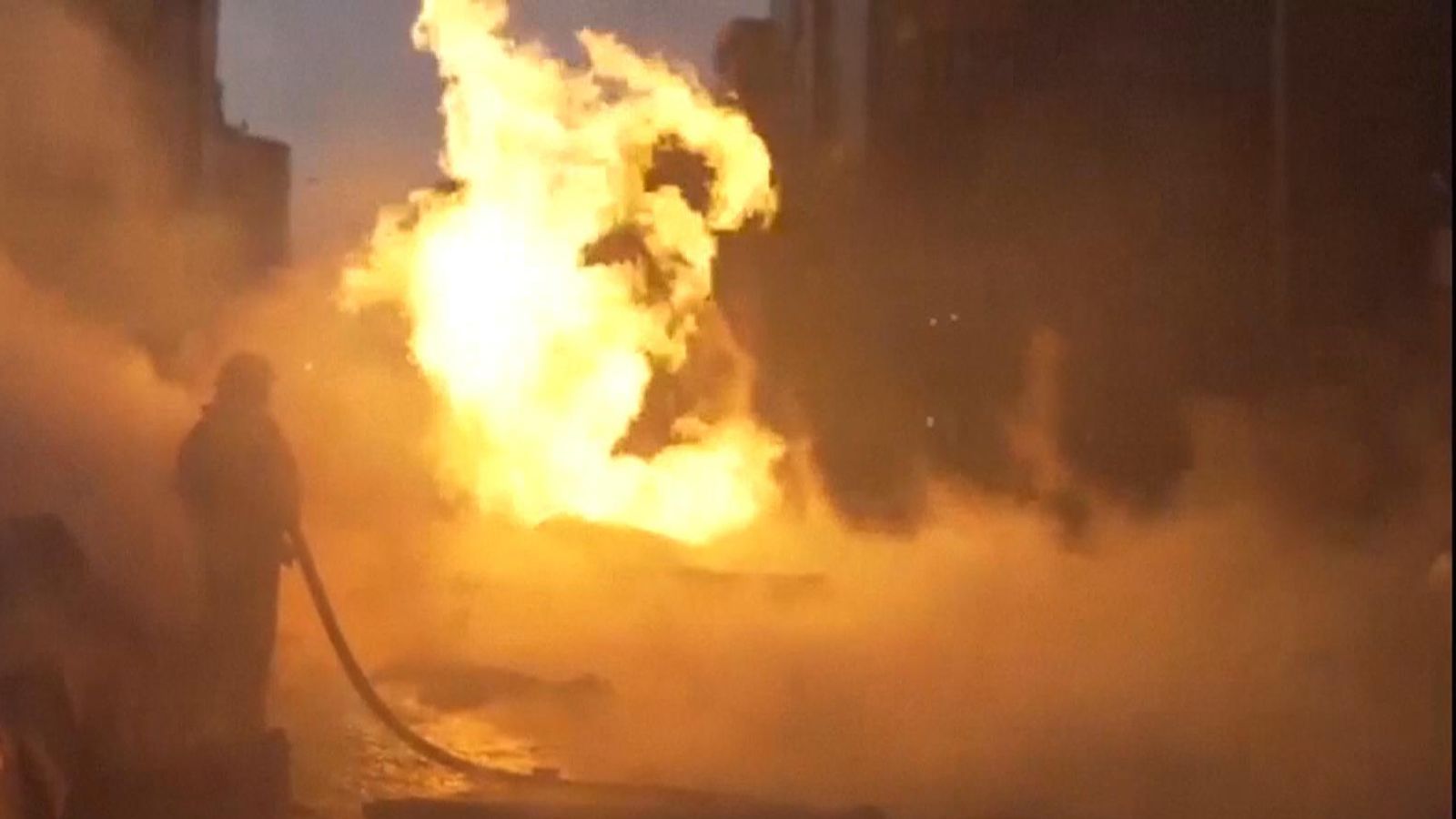 Russian strike hits Kyiv leaving at least one dead and nine injured | World News | Sky News