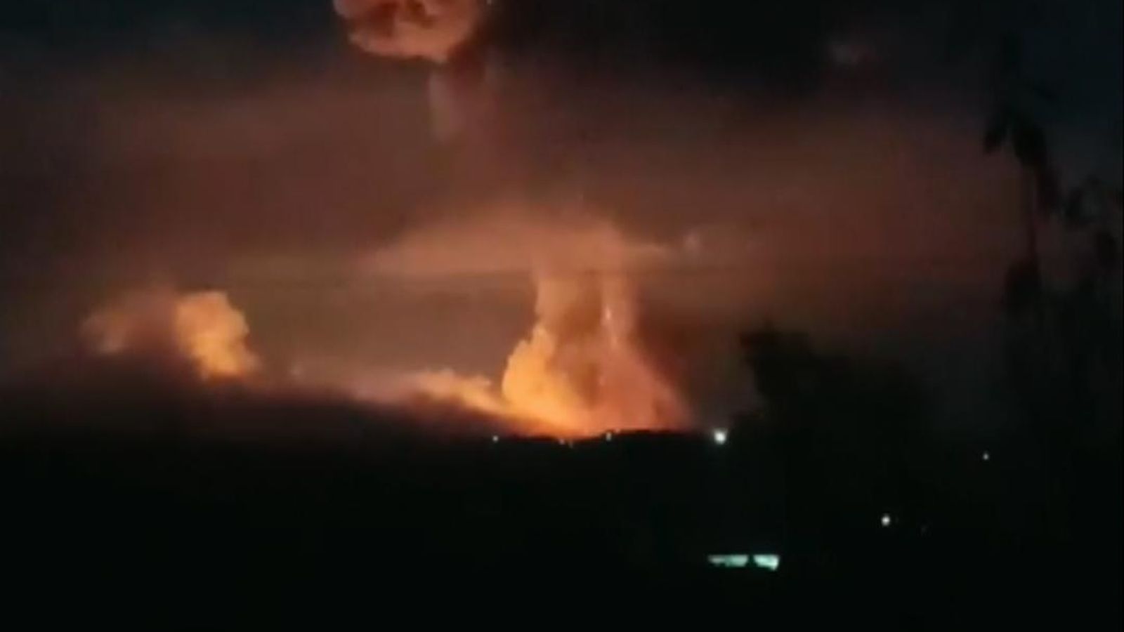 Idf Carries Out Airstrikes In Syria World News Sky News