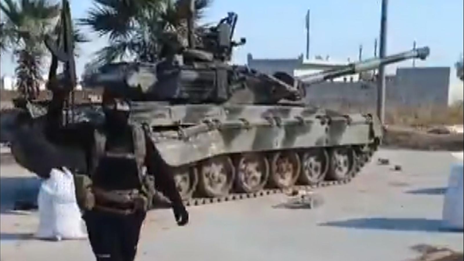 Syrian rebels capture tanks abandoned by Assad regime in al-Safira | World News | Sky News