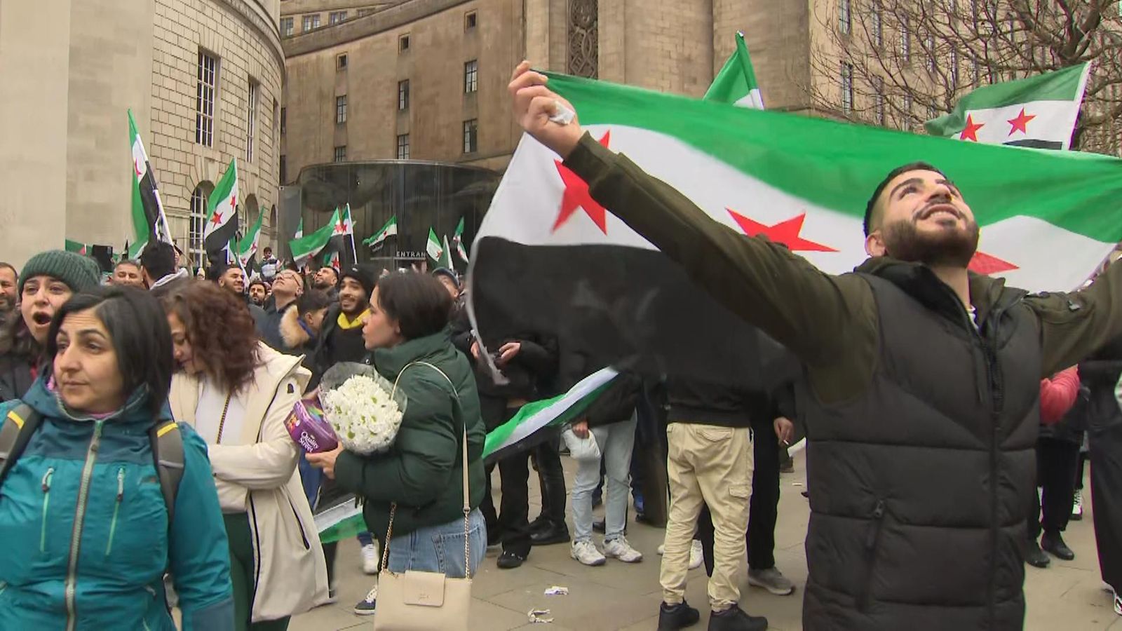 Syrians in Manchester dance and celebrate fall of Assad’s government ...